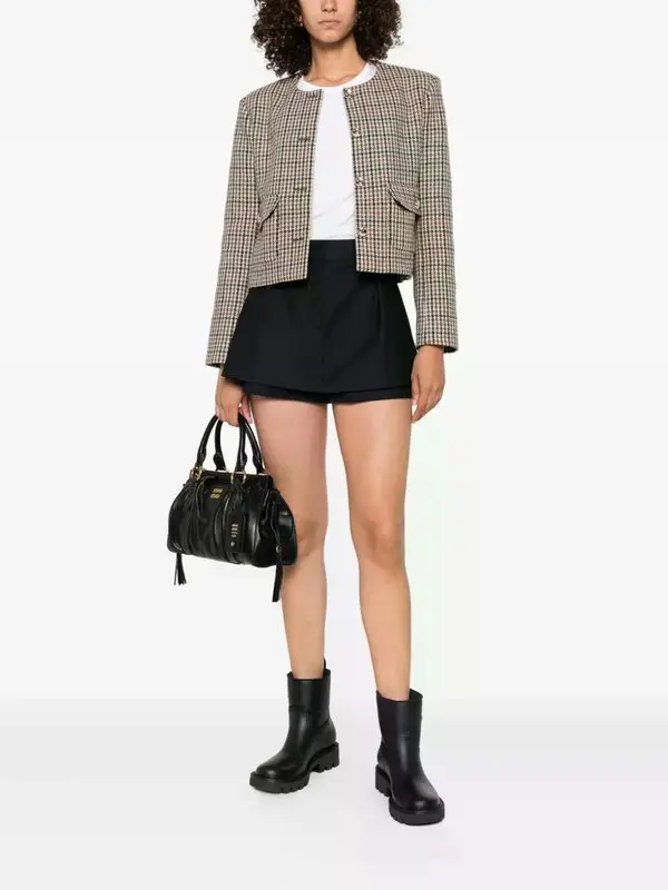 Maje Houndstooth Jacket - Neutrals