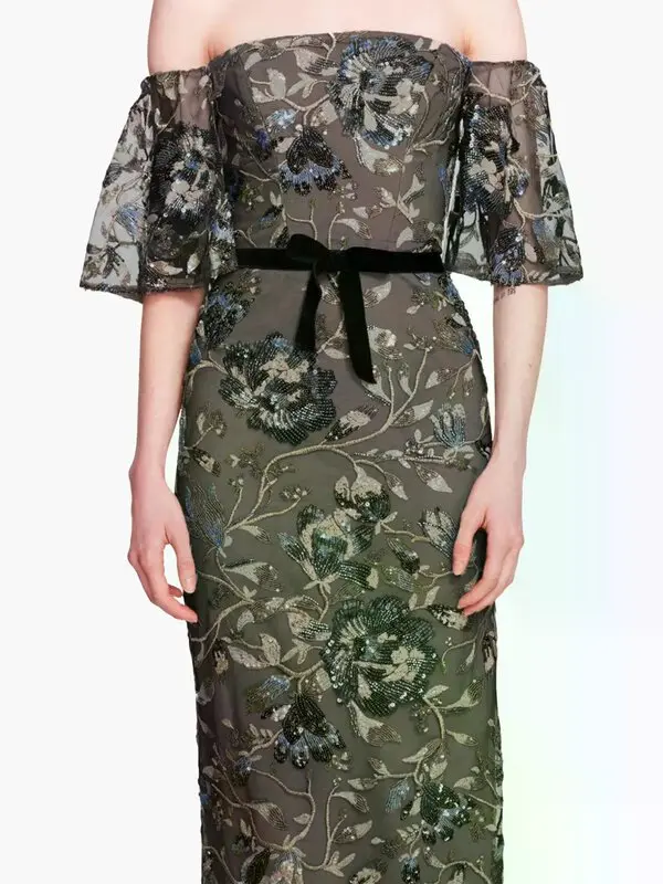 Marchesa Climbing Vine Gown
