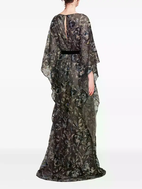 Marchesa Climbing Vines Kaftan Dress