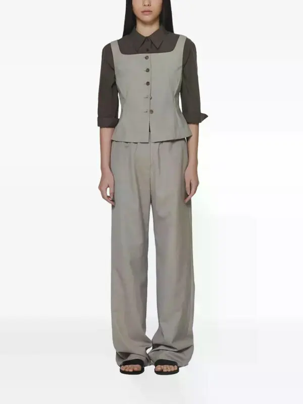 AMOMENTO Elastic-waistband Trousers