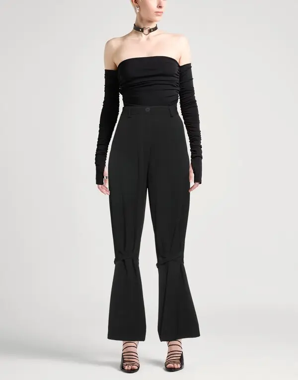 Isabel Benenato Flared Virgin Wool Blend Pants