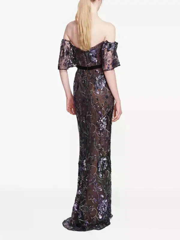 Marchesa Climbing Vines Gown