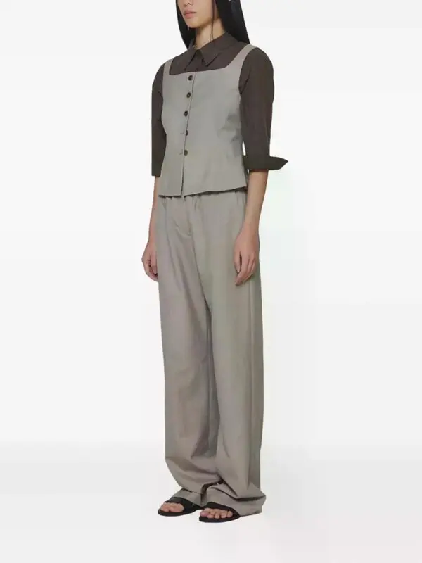 AMOMENTO Elastic-waistband Trousers