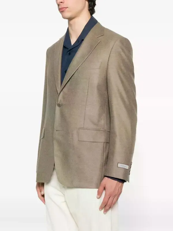 Canali Two-button Wool Blazer - Brown