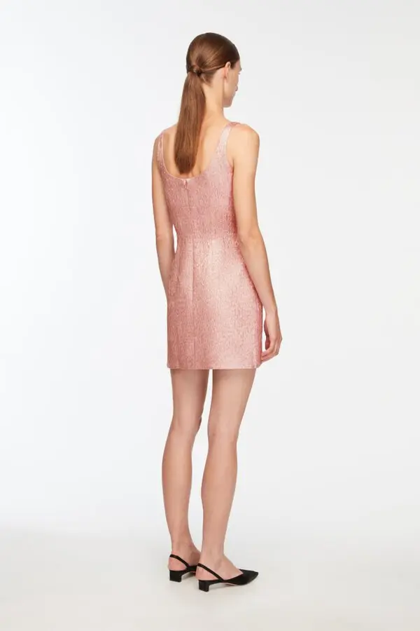 EMILIA WICKSTEAD Metallic Cloque Dress