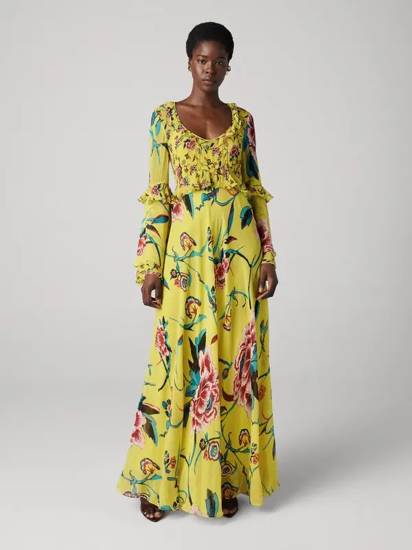 knee length dresses for ladies Demure Tied Maxi Dress main image 1
