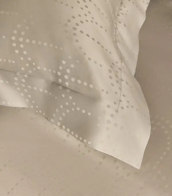 CELSO DE LEMOS Egyptian Cotton Evora Perle Square Pillowcase