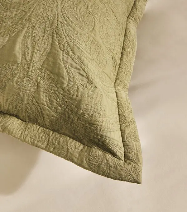 CELSO DE LEMOS Egyptian Cotton Braga Square Cushion Cover
