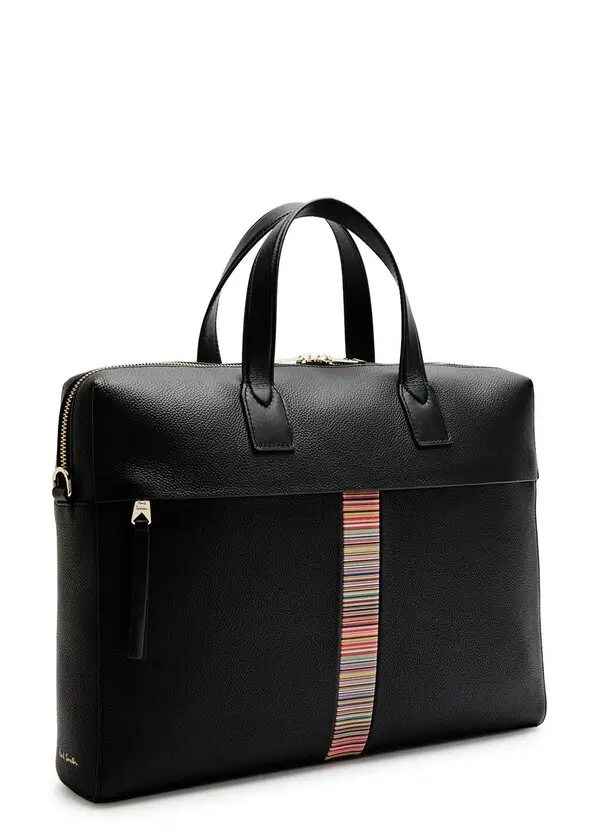 Paul Smith Grained Leather Briefcase - Black