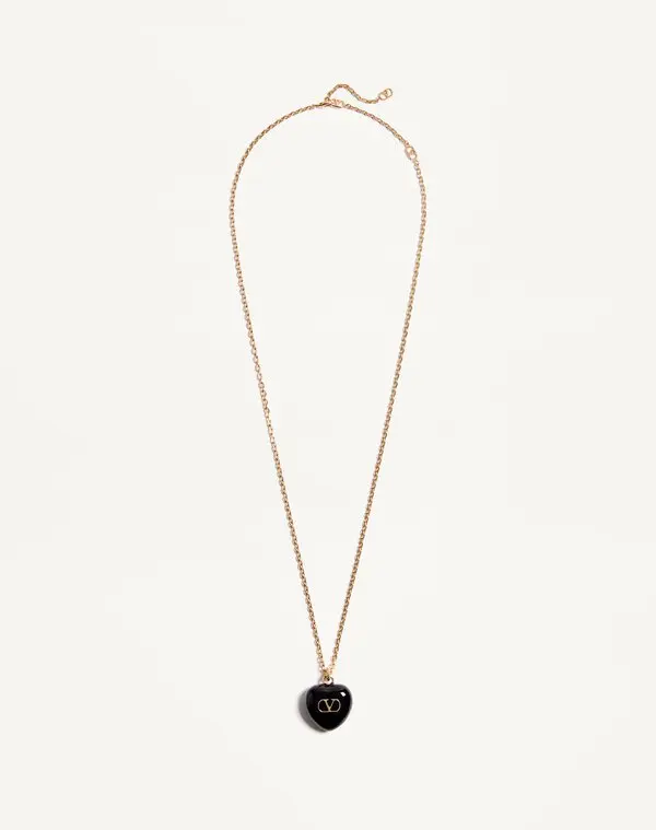 Valentino Garavani Coeur Royal Necklace - Gold/black