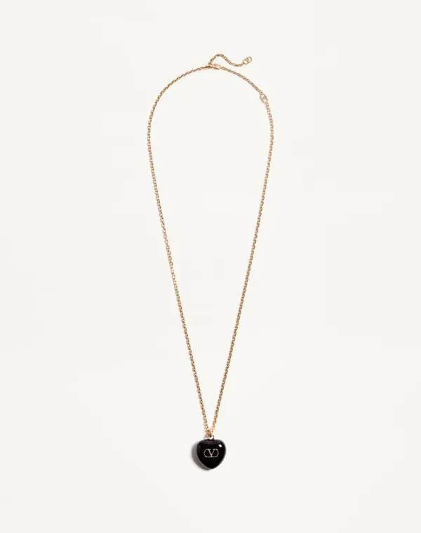 Valentino Garavani Coeur Royal Necklace - Gold/black