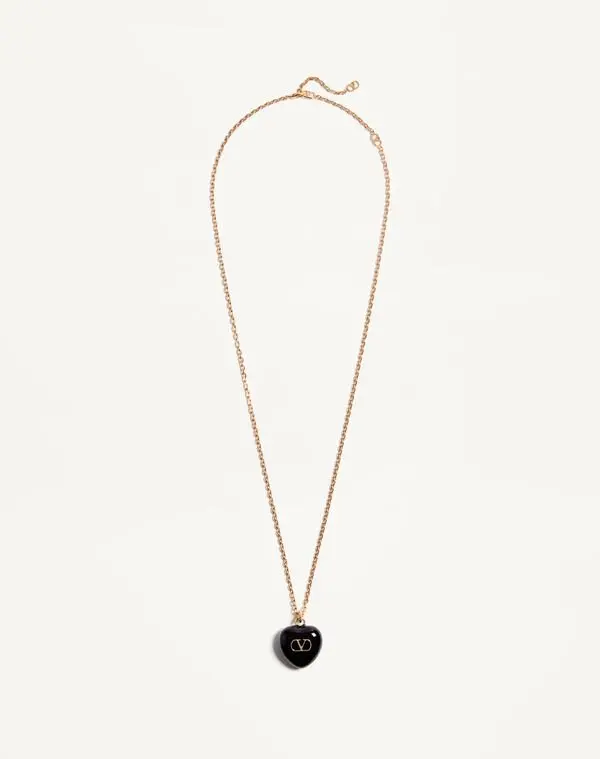 Valentino Garavani Coeur Royal Necklace - Gold/black