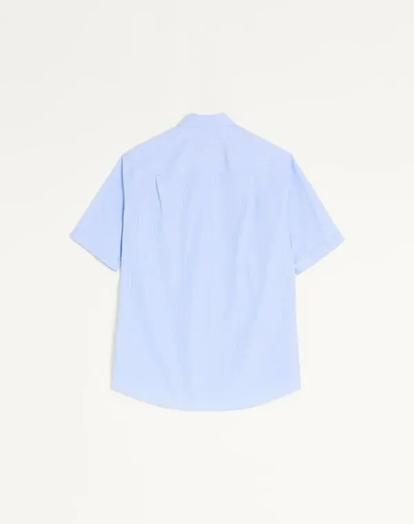 Valentino Garavani Embroidered Cotton Shirt - Sky Blue