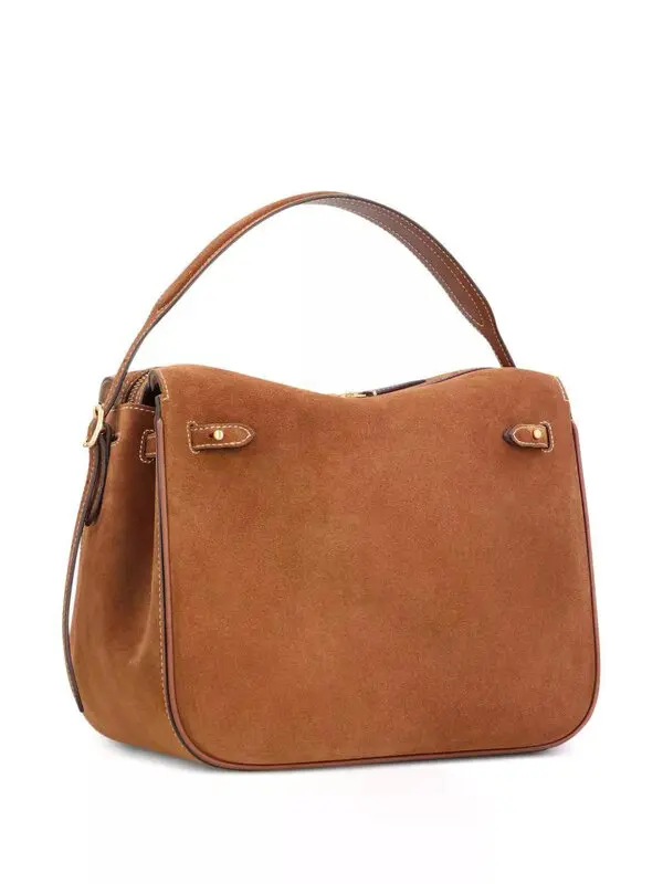 Polo Ralph Lauren Polo Id Suede Tote - Brown