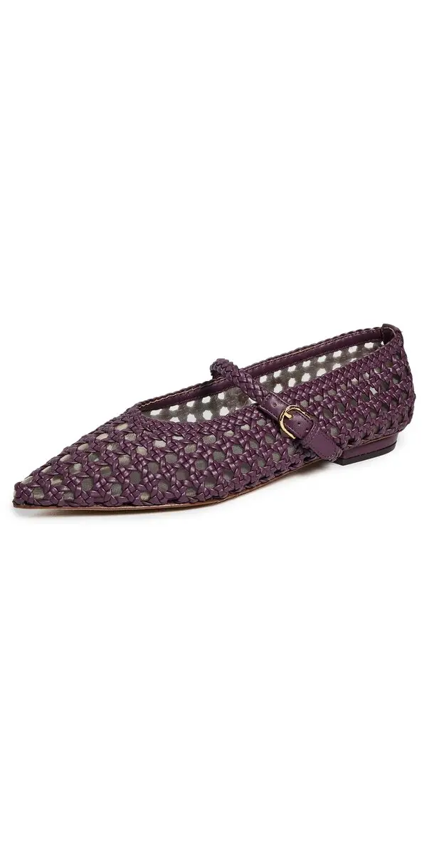 Ulla Johnson Crochet Flats - Cognac