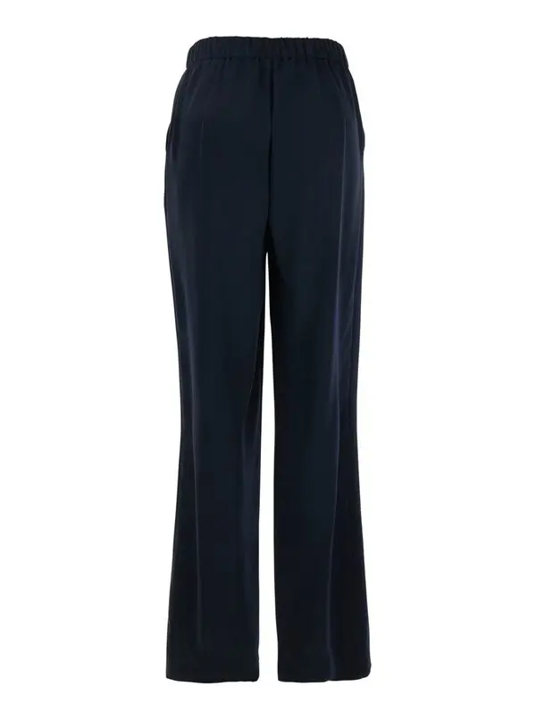 PLAIN Tech Fabric Wide Leg Pants - Blue