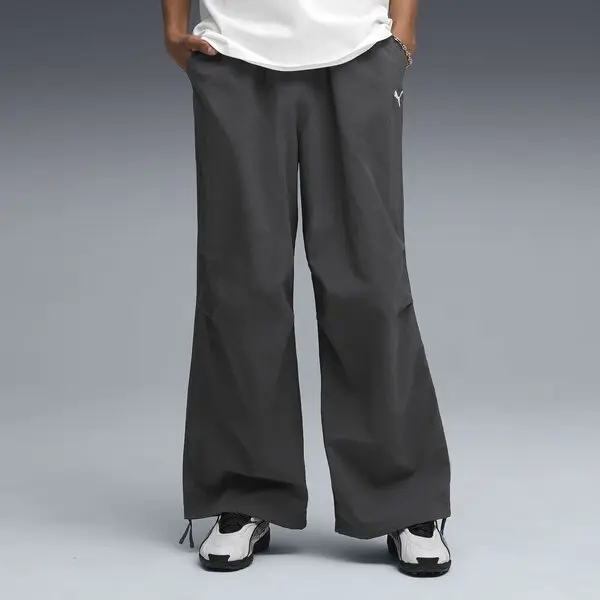 PUMA Wardrobe Essentials Parachute Pants - Gray