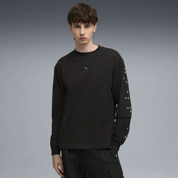 PUMA House Of Graphics Long Sleeve T-shirt - Black
