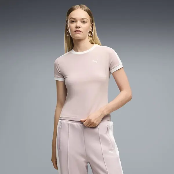PUMA T7 Slim T-shirt - Pink
