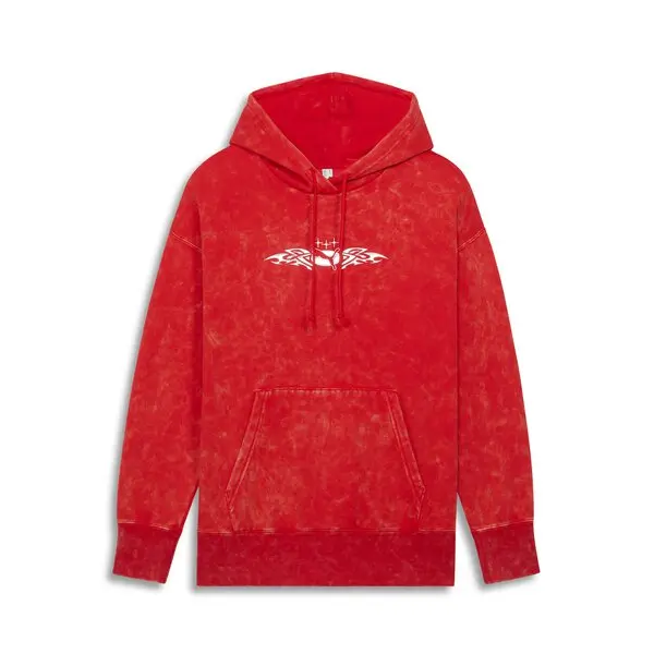 PUMA Fleece Relaxed Fit Hoodie - Red