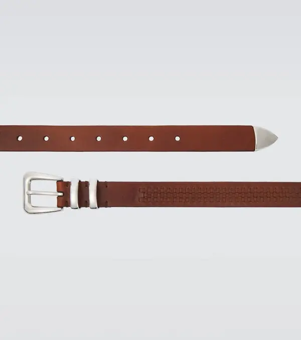 Brunello Cucinelli Braided Leather Belt