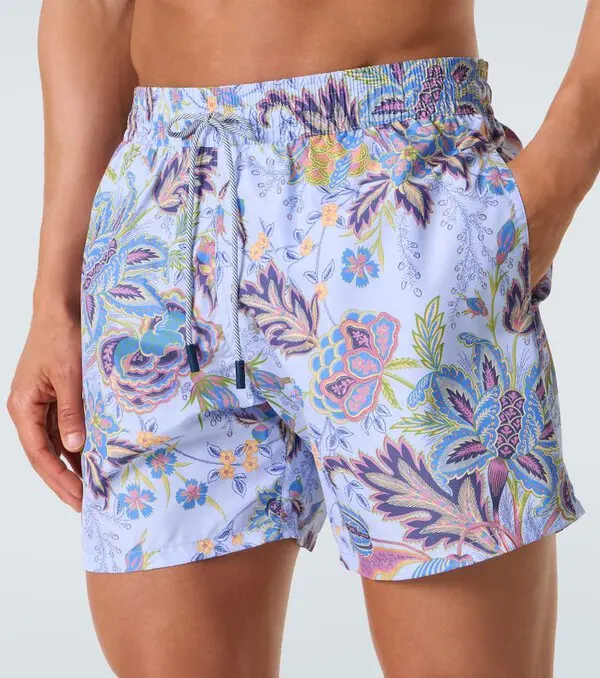 Etro Printed Swim Trunks
