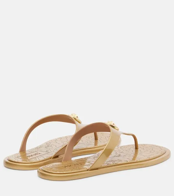 Versace Alia Medusa Thong Sandals