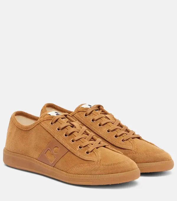 Isabel Marant Étoile Klyce Leather-trimmed Suede Sneakers - Brown