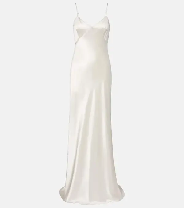 Max Mara Silk Satin Gown