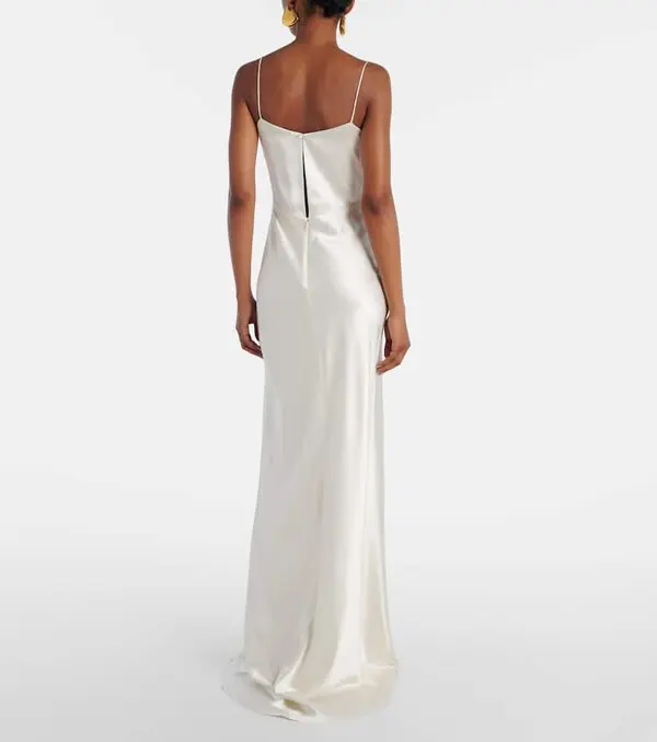 Max Mara Silk Satin Gown