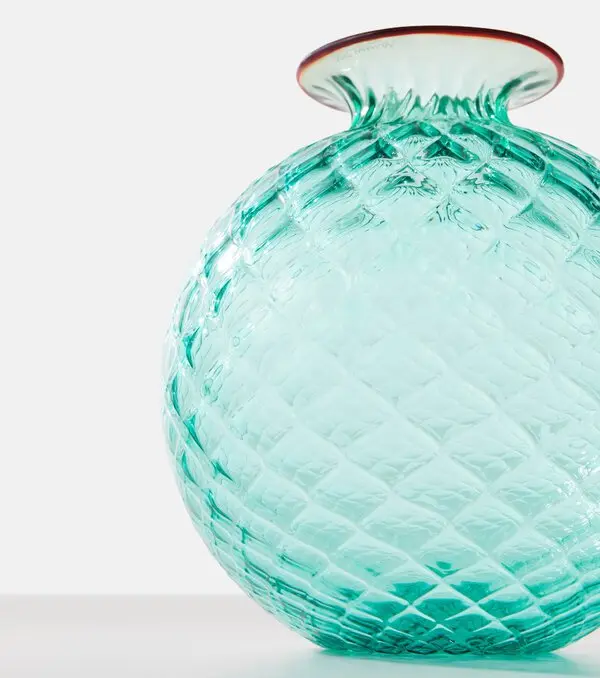 VENINI Monofiori Balloton Murano Glass Vase - Blue