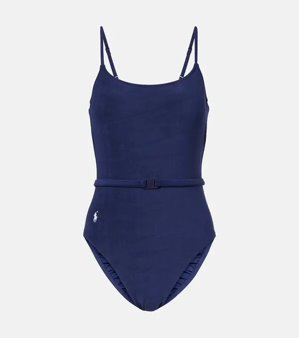 Polo Ralph Lauren Belted Kennedy One-piece Swimsuit - Blue