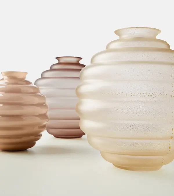 VENINI Deco Murano Glass Vase Napoleone Martinuzzi - Brown