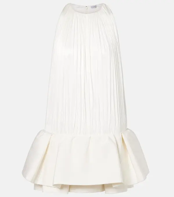 Loewe Flamenco Mini Dress - White