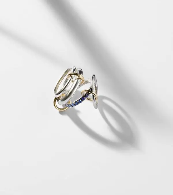 SPINELLI KILCOLLIN Janssen Sg 18kt Gold And Sterling Ring With Sapphires - Silver