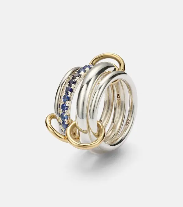 SPINELLI KILCOLLIN Janssen Sg 18kt Gold And Sterling Ring With Sapphires - Silver