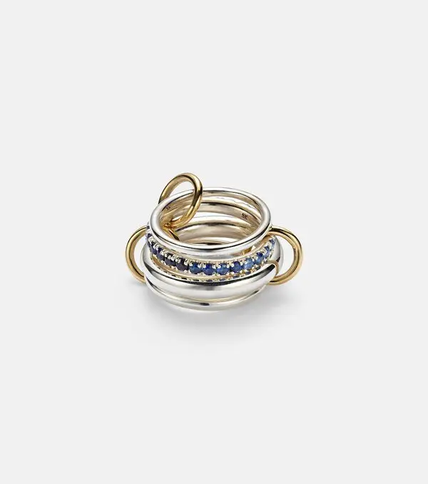 SPINELLI KILCOLLIN Janssen Sg 18kt Gold And Sterling Ring With Sapphires - Silver