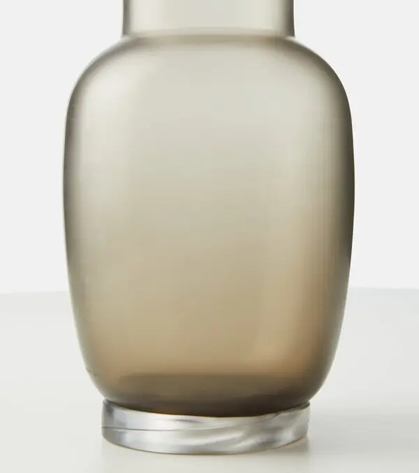 VENINI Satin Murano Glass Vase - Grey
