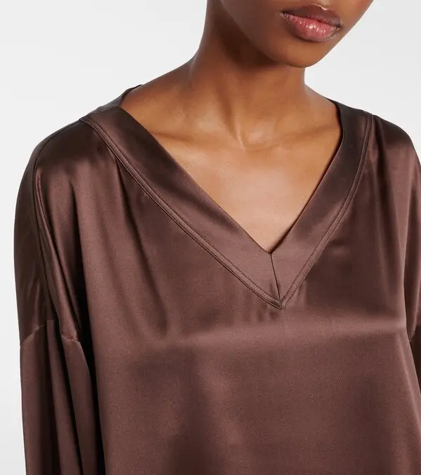 Brunello Cucinelli Silk Satin Blouse