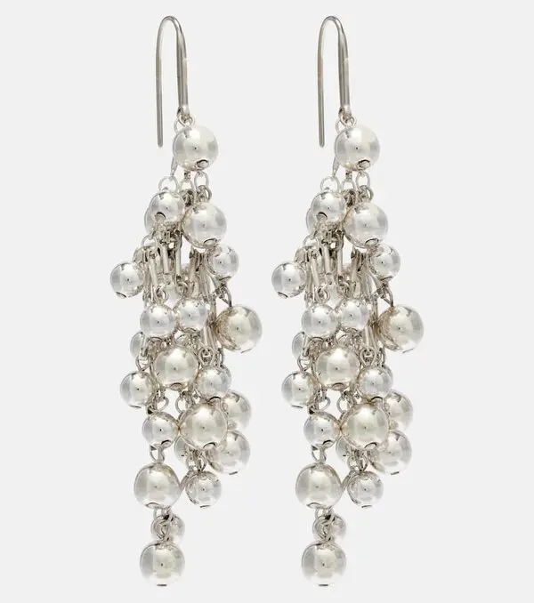 Isabel Marant Tiva Embellished Drop Earrings - Silver
