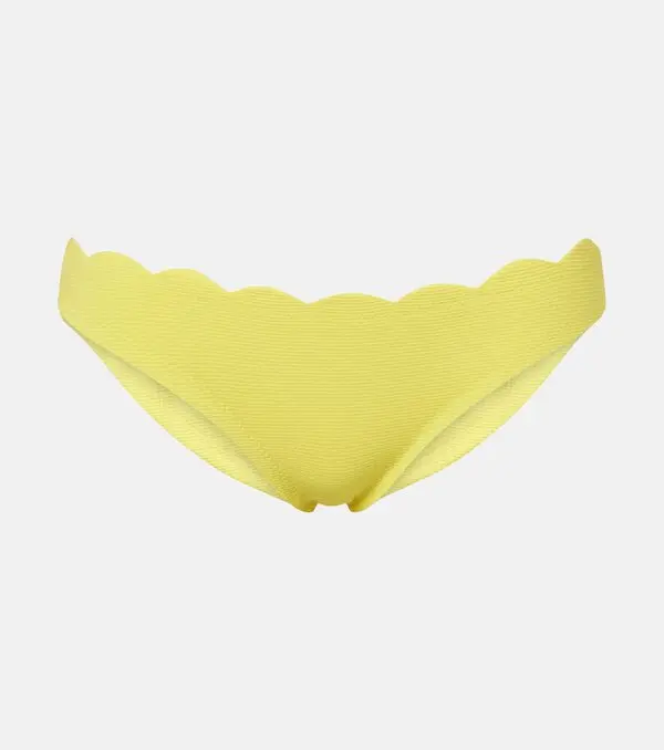 Marysia Santa Barbara Scalloped Bikini Bottoms - Yellow