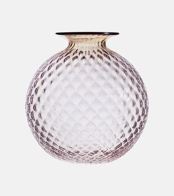 VENINI Monofiori Balloton Murano Glass Vase - Pink