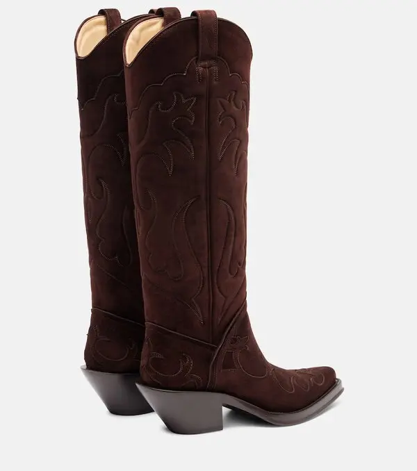 Gabriela Hearst Capitana Suede Boots - Brown