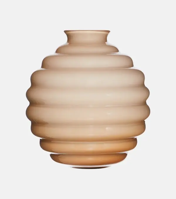VENINI Deco Small Murano Glass Vase Napoleone Martinuzzi - Beige