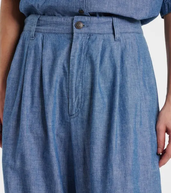 THE ROW Rufos Twill Wide-leg Pants