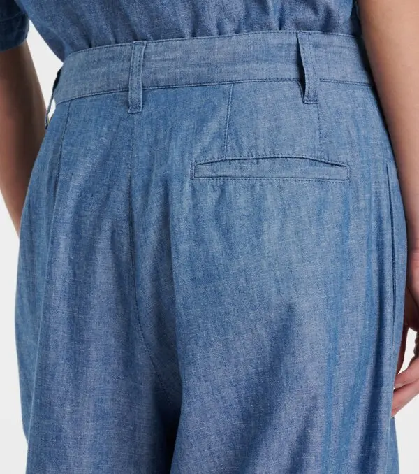 THE ROW Rufos Twill Wide-leg Pants