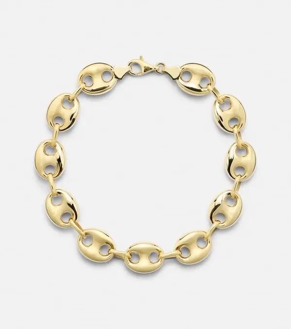 STONE AND STRAND Puffed Maritime Chain Bracelet - Gold