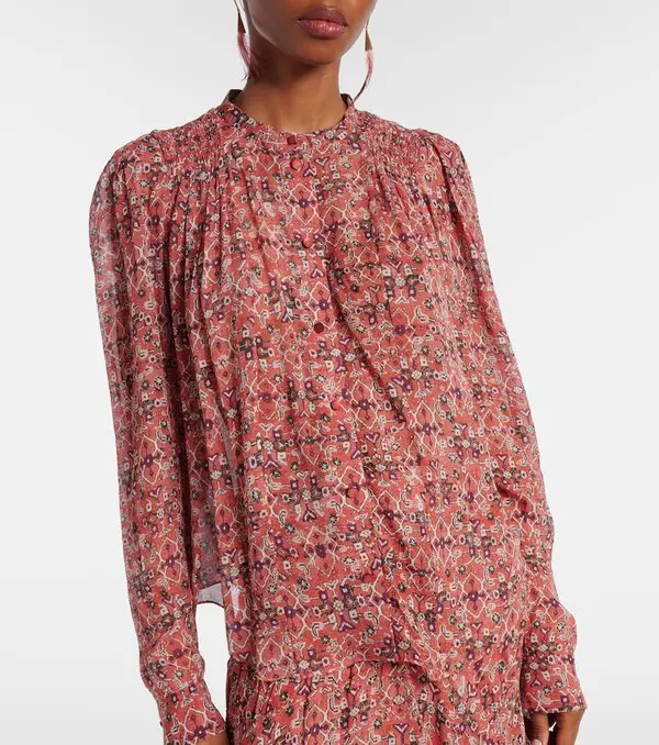 MARANT ETOILE Neolin Printed Crêpe Blouse