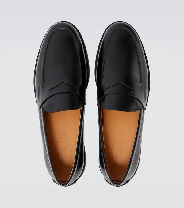 TOD'S Leather Penny Loafers