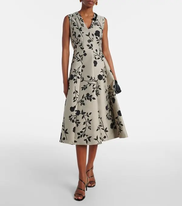 Max Mara Clea Floral Midi Dress